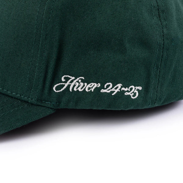 Cursive D Full Fit Cap Forest green | Adrift Shop